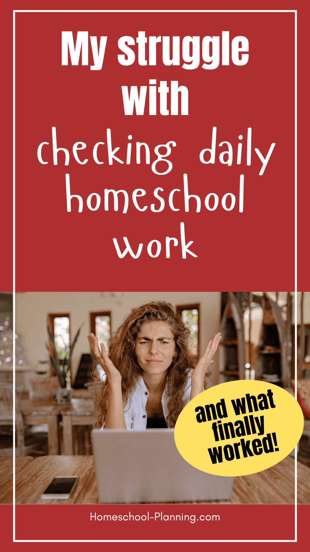 My Struggle with Checking Daily Homeschool Work (And What Finally ...
