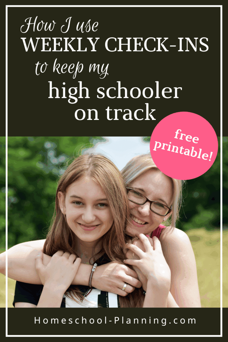How I Use Weekly Check-ins to Keep my High Schooler on Track ...